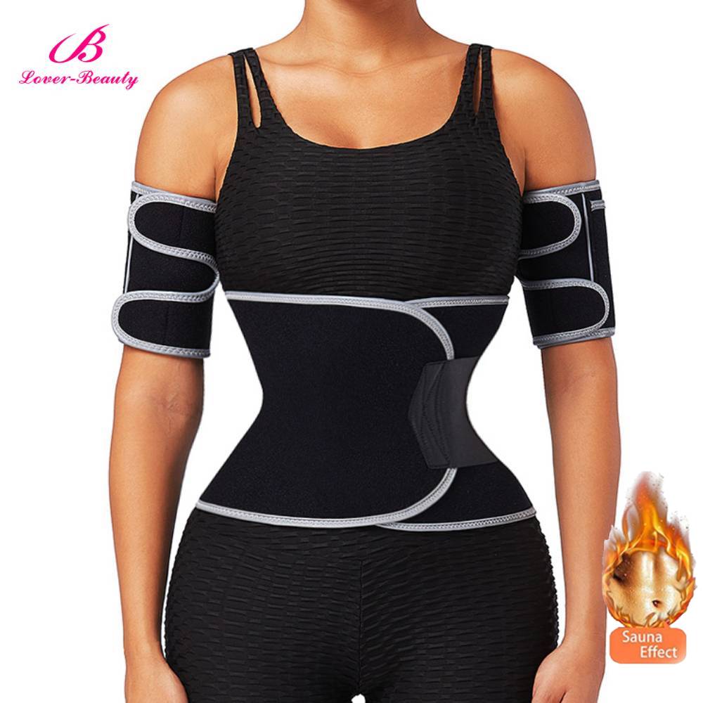 Women Men Neoprene Waist Trainer Sauna Sweat Slimming Belt Waist Suppo ...