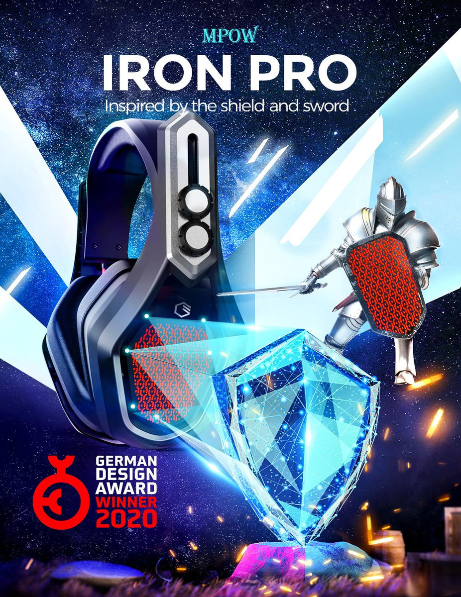 Iron Pro Wireless Gaming Headset for PS4/PC/Xbox One/Switch/Phone with ...