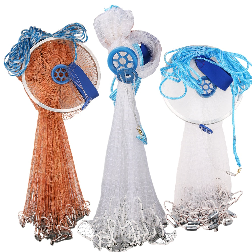 With sinker and without sinker Cast Net Fishing Network USA Hand Cast ...