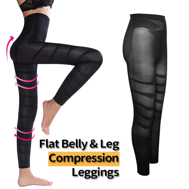 Anti Cellulite Compression Leggings Leg Shapewear Body Shaper Women Sl ...