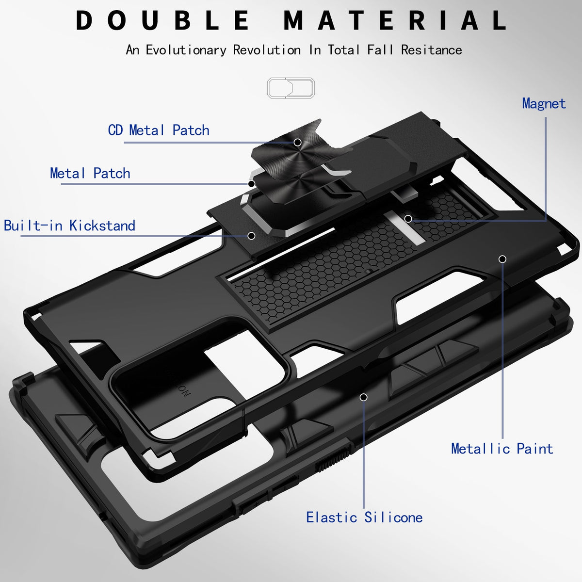 Military Protective Kickstand Phone Covers for Samsung Galaxy Note 10 ...